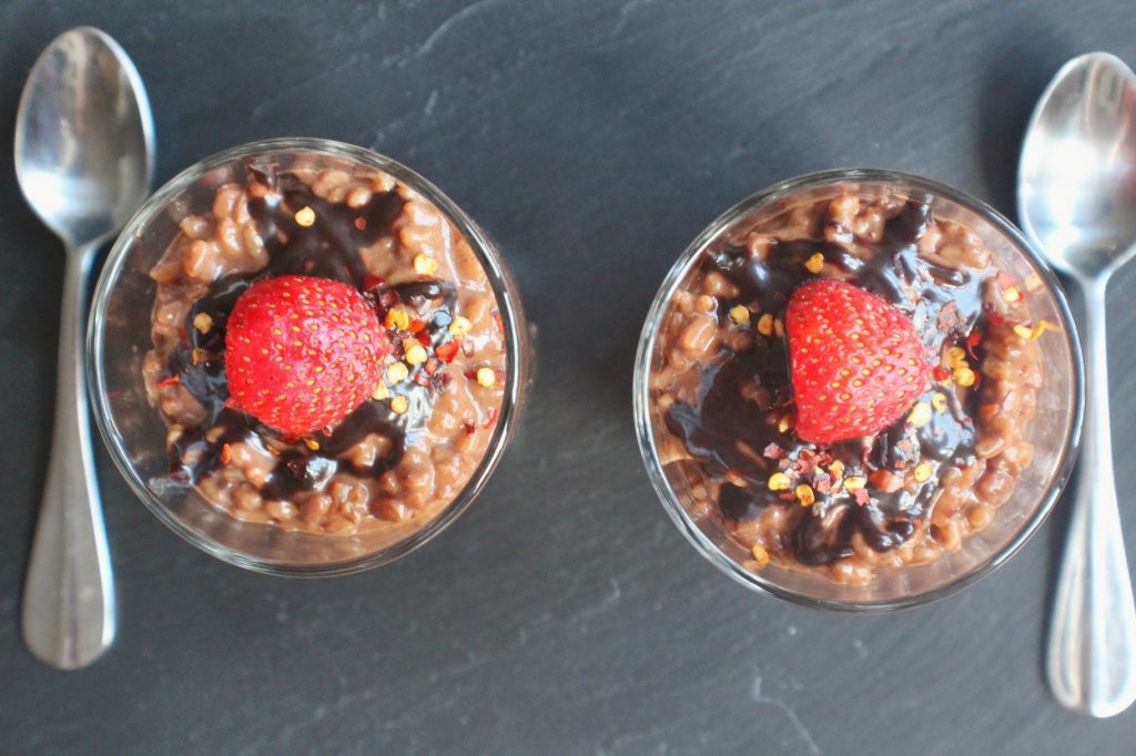 Chilli Chocolate & Zesty Strawberry Jam Rice Pudding – Indulging ...
