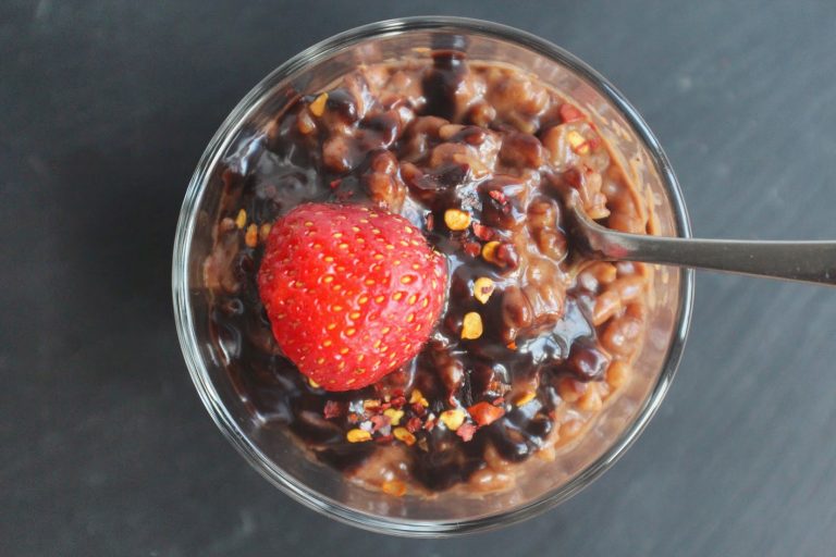 Chilli Chocolate & Zesty Strawberry Jam Rice Pudding – Indulging ...
