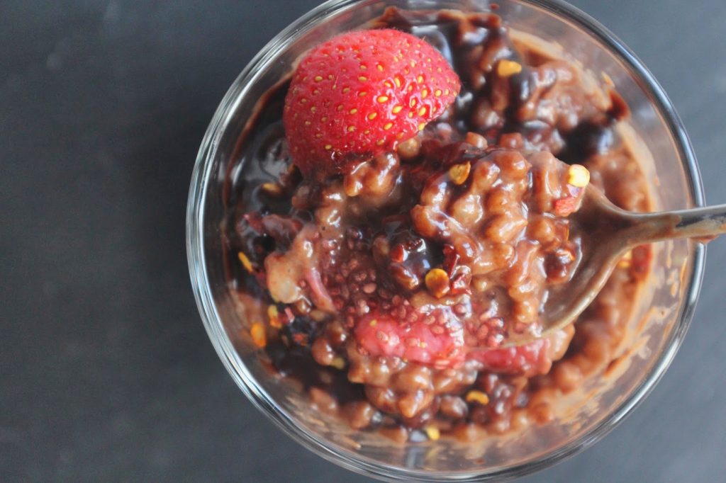 Chilli Chocolate & Zesty Strawberry Jam Rice Pudding – Indulging ...