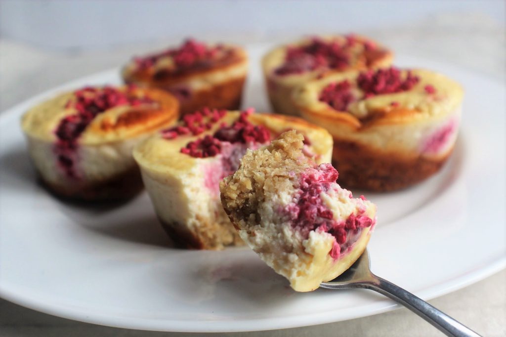 Flora Freedom: Baked Dairy-free Raspberry Cheesecakes – Indulging ...
