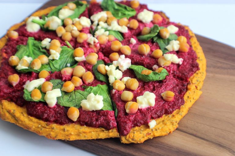Sweet Potato & Beetroot Chickpea Pizza – Indulging Innocently Recipes ...