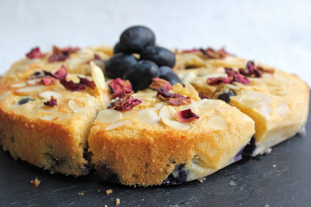 Grape, Almond & Polenta Cake – Indulging Innocently Recipes by @SpamellaB