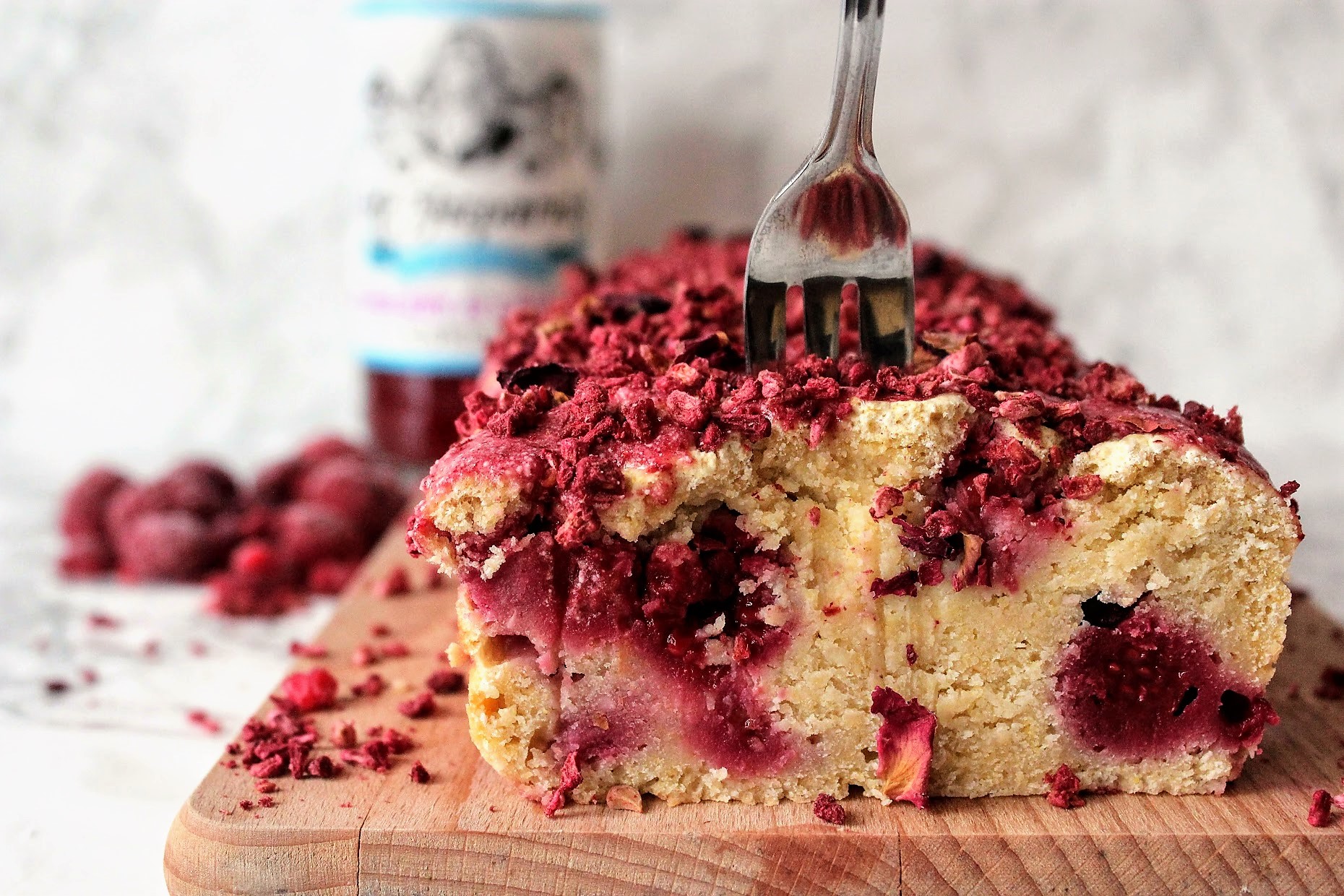 Raspberry Loaf – Indulging Innocently Recipes by @SpamellaB
