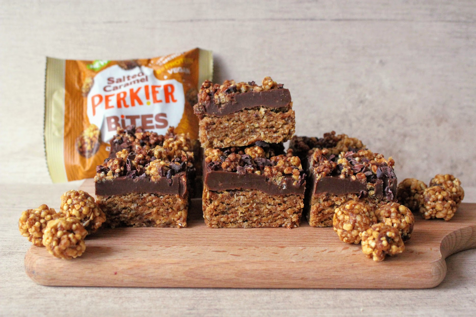 Salted Caramel, Peanut Butter & Chocolate Bites – Indulging Innocently ...