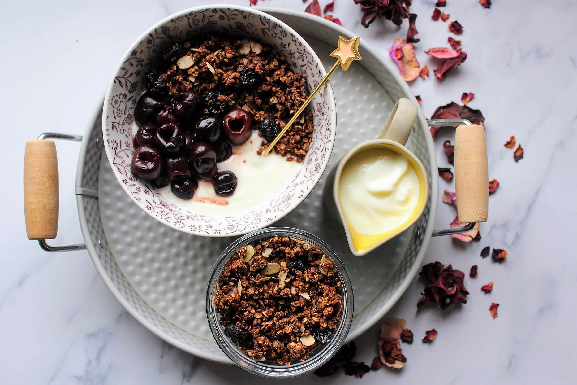 Chocolate Cherry Granola – Indulging Innocently Recipes by @SpamellaB