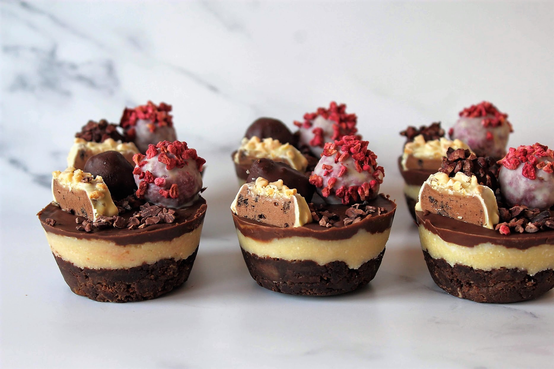 Triple Chocolate Fudge Cups – Indulging Innocently Recipes by @SpamellaB