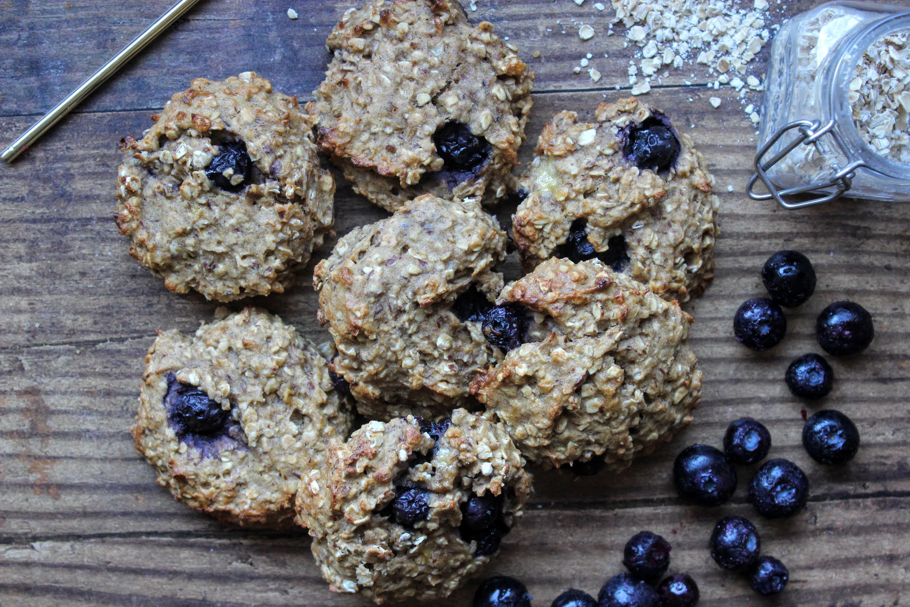 Blueberry & Banana Breakfast Cookies – Indulging Innocently Recipes by ...