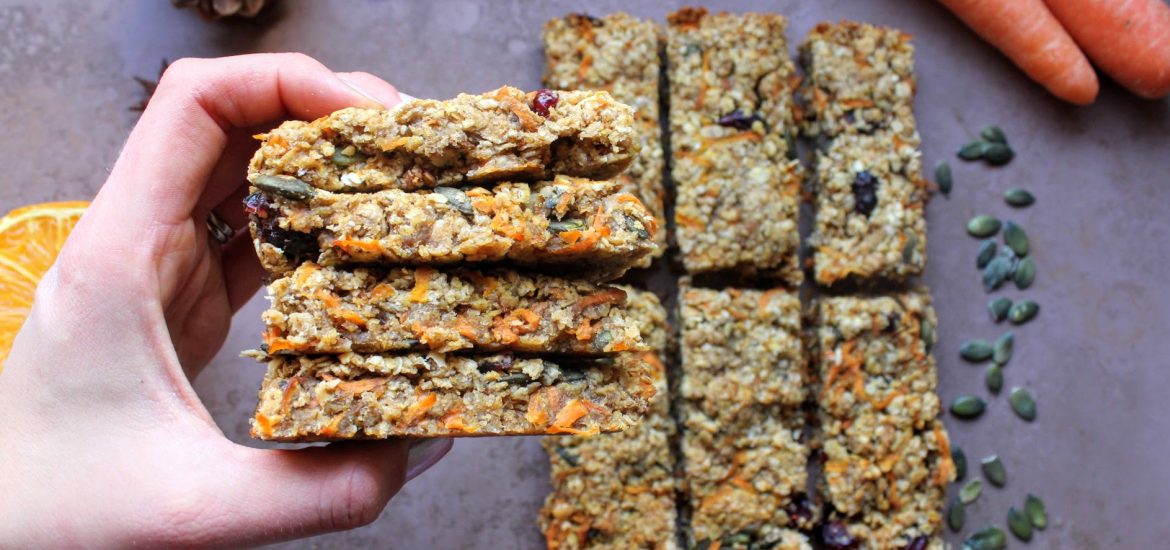 Spiced Carrot, Orange & Cranberry Energy Bars – SpamellaB’s Health Food ...