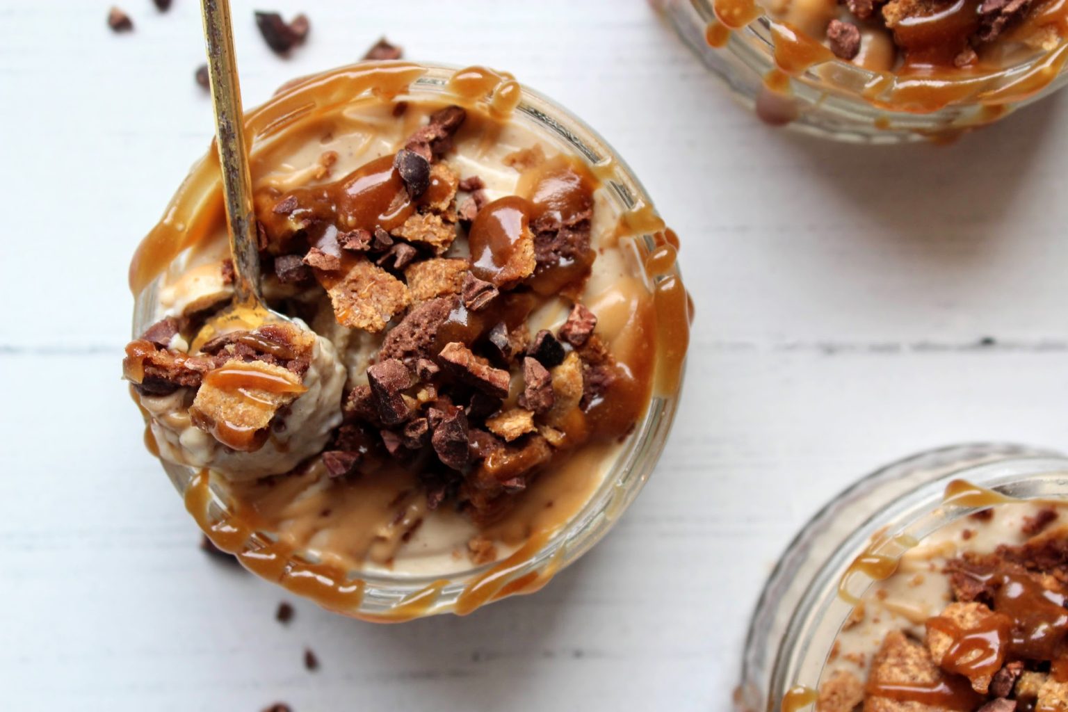 Salted Caramel Mousse Cookie Pots – Indulging Innocently Recipes by ...