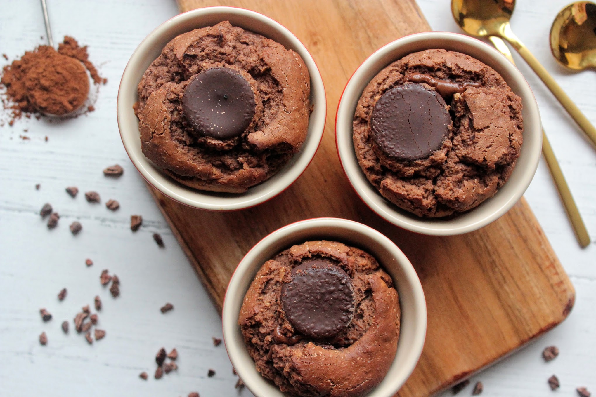 Triple Chocolate Pudding Pots – Indulging Innocently Recipes by @SpamellaB