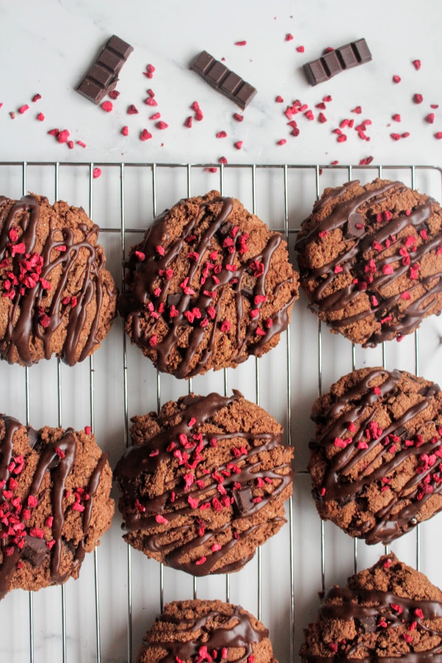 Double Chocolate Raspberry Cookies – Indulging Innocently Recipes by ...