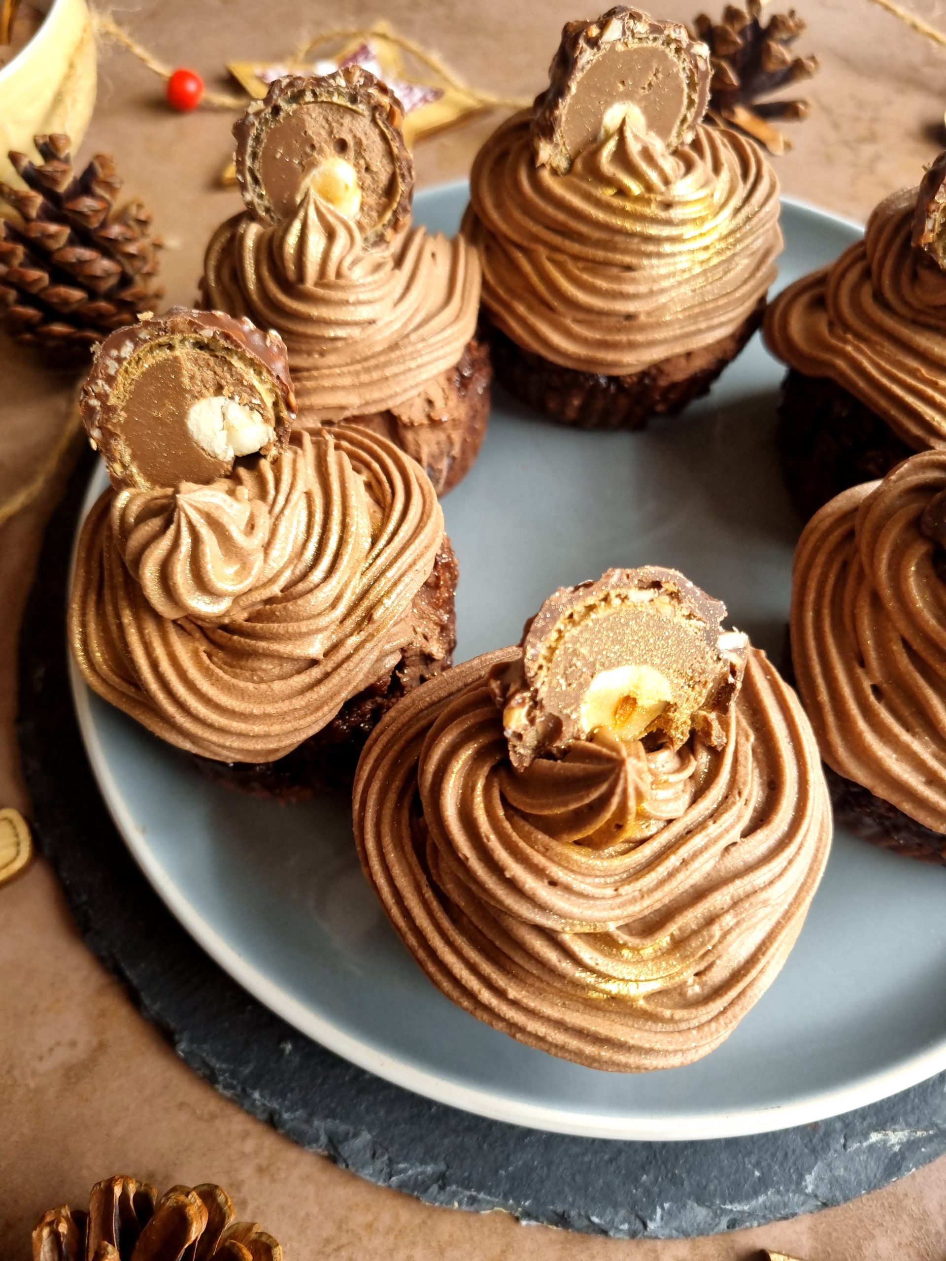 DOUBLE CHOCOLATE FERRERO ROCHER CUPCAKES – Indulging Innocently Recipes ...