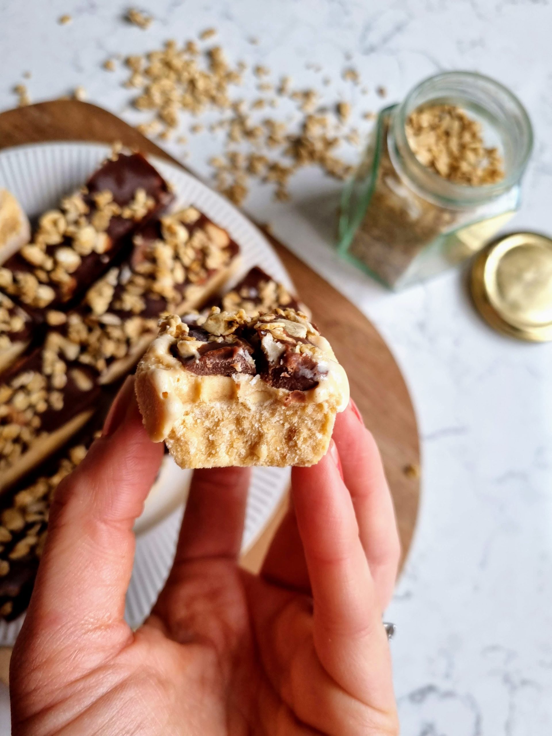 HIGH PROTEIN PEANUT BUTTER ICE CREAM BARS – Indulging Innocently ...